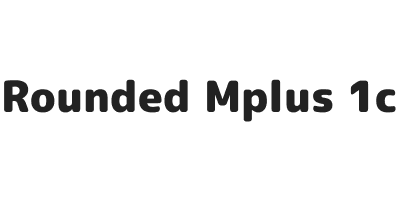 Rounded Mplus 1c字体下载[免费可商用]_Rounded Mplus 1c字体在线预览-一流导航